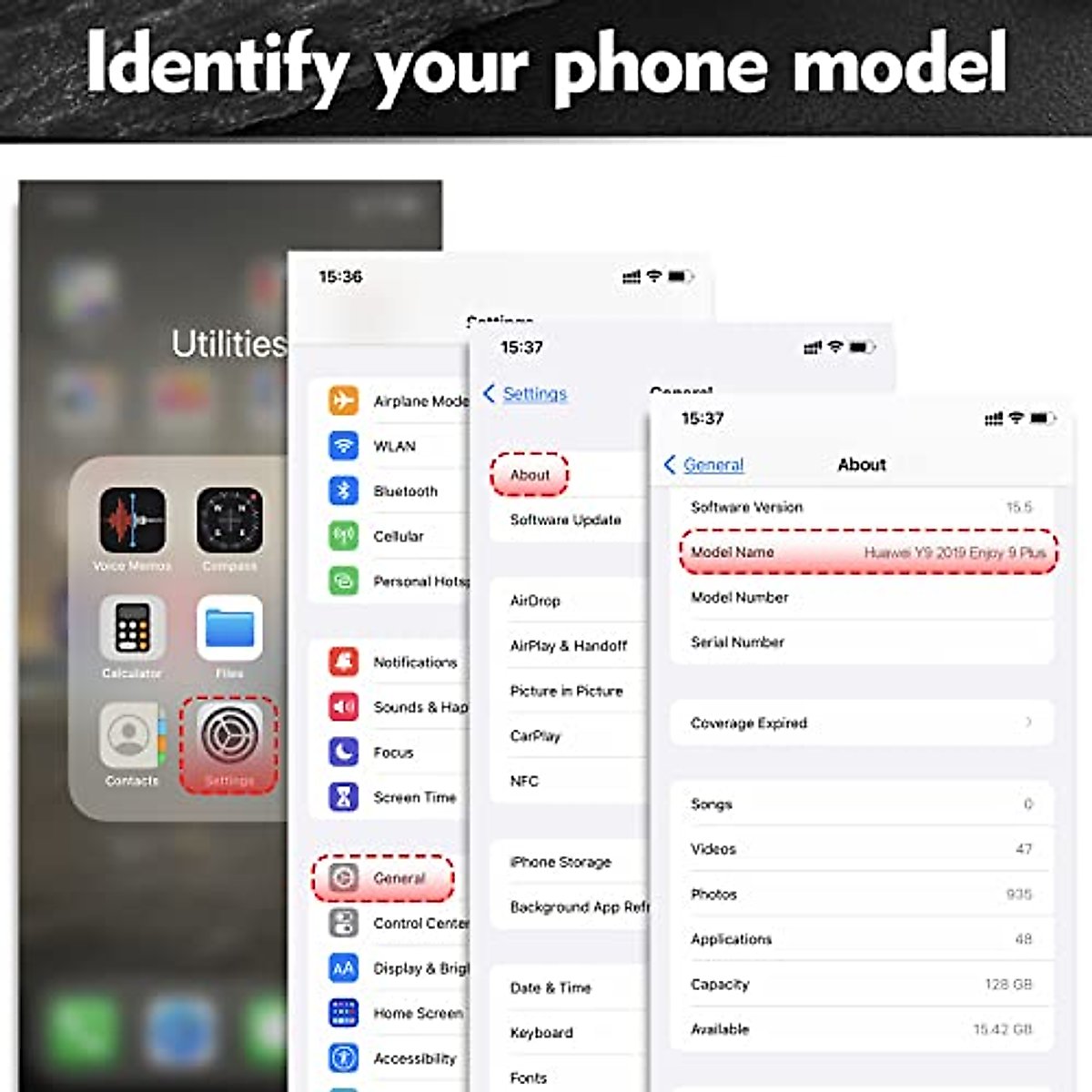 Ocolor Screen for Huawei Y9 2019 Enjoy 9 Plus Screen Replacement for Huawei Y9 2019 JKM-LX1 JKM-LX2 JKM-LX3 LCD Display Touch Digitizer Assembly