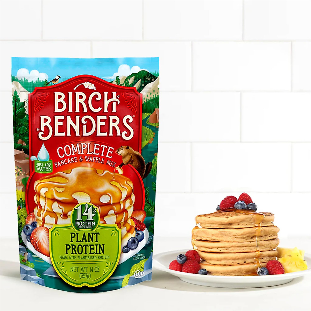 Birch Benders Mix Pncke Waffl Plnt Prot 14 OZ