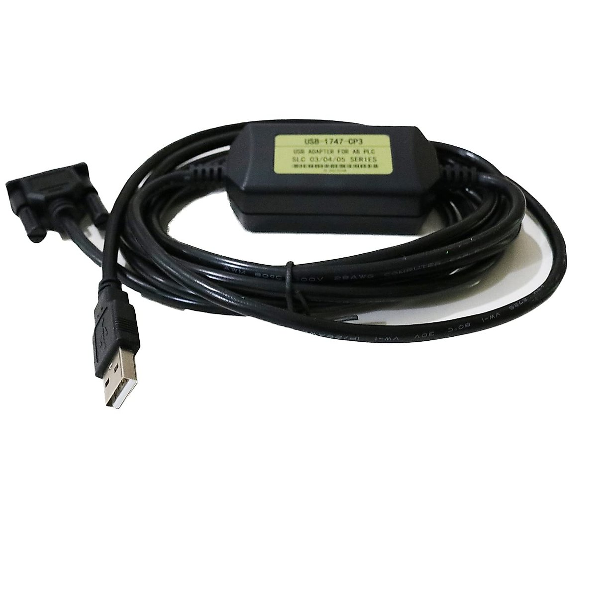 Twinkle Bay PLC Programming Cable Compatible with AB USB-1747-CP3 SLC 5/03 5/04 5/05