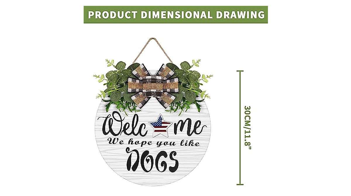Welcome Your Guests with Our Seasonal Dog Sign