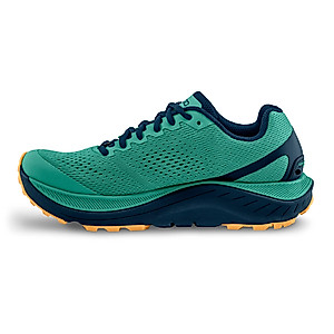 Topo Athletic Women's Lightweight Comfortable 5MM Drop Ultraventure 3 Trail Running Shoes, Athletic Shoes for Trail Running, Teal/Orange, Size 9