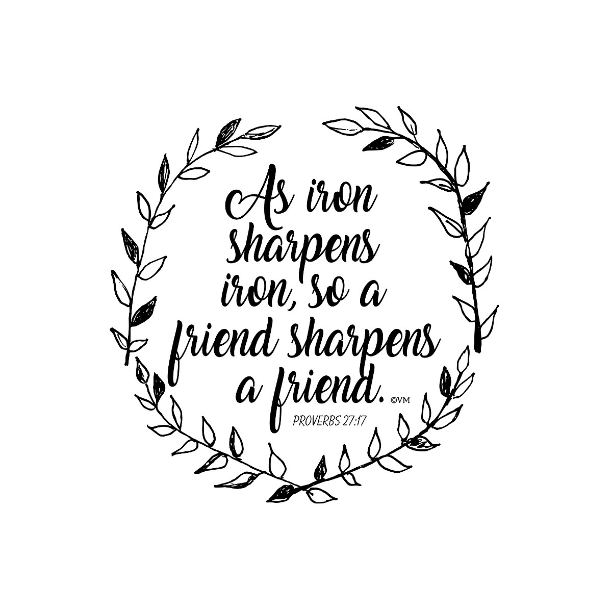 Tea Towel Best Friend | Iron Sharpens Iron | Dish Kitchen Towel | Bible Verse Christian Gift