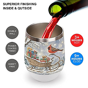 BWQHJKY Insulated Tumbler, Guard The Gifts Print 304 Stainless Steel Thermal Cup Durable & Reusable Travel Mug for Home, Office, And Outdoor Use