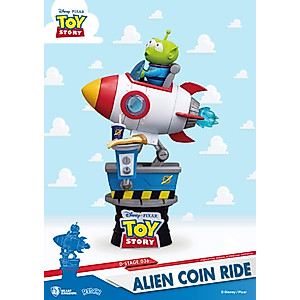 Beast Kingdom Toy Story: Alien Coin Ride Ds-036 D-Stage Series Statue, Multicolor