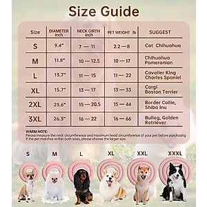 Soft Dog Cones, Recovery Dog Donut Collar After Surgery-Cone of Shame Alternative, Pet Elizabethan E-Collar Anti-Bite Lick Wound Healing Adjustable for Small Large Medium Dogs-BARDIMIES