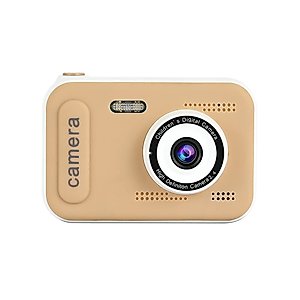 Namolit 1080P Mini Kids Digital Camera Digital Video Camera for Kids Dual Lens 2.4 Inch IPS Screen Built-in Battery Cute Photo Frames Interesting Games with Neck Strap Birthday