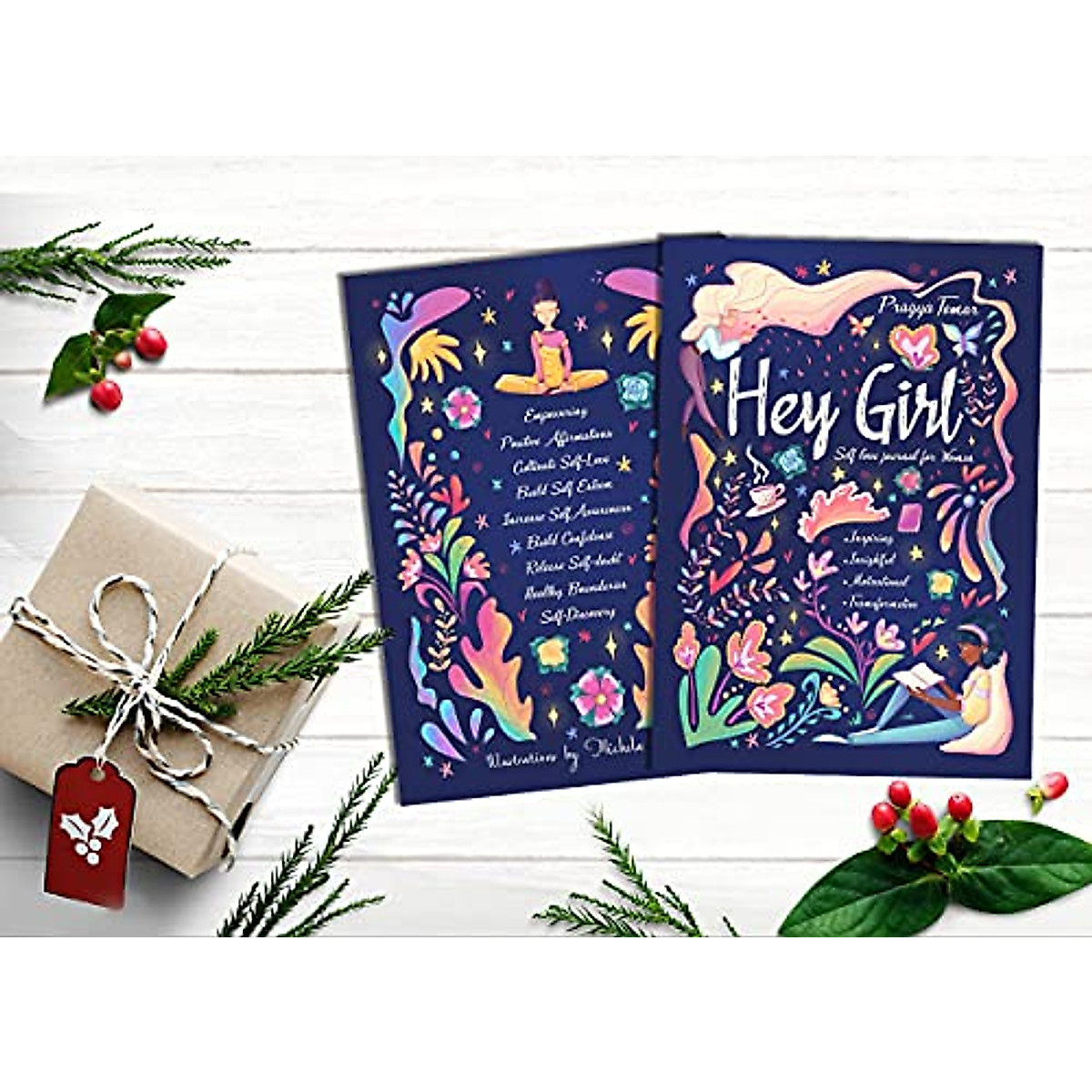 Hey Girl! Self-Love Journal for Women: Embrace Wellbeing, Practice Self-Compassion & Gratitude, and Learn to Love Yourself for Who You Are