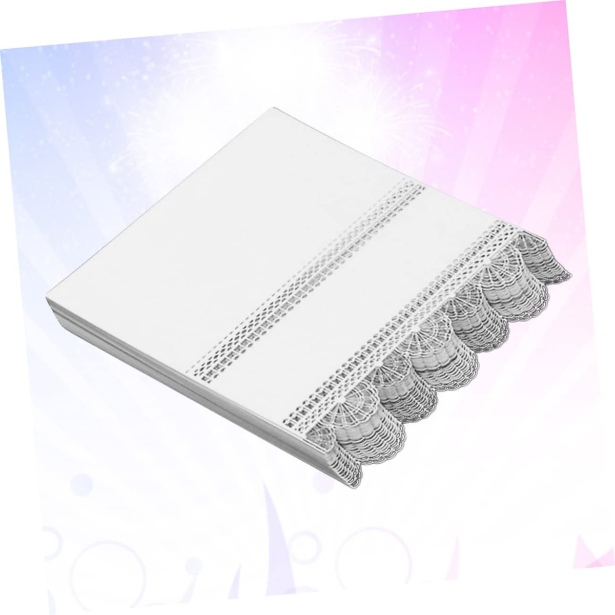 MERRYHAPY 50pcs Table Tent Cards Blank Cards Hollow Out Wedding Invitation Wedding Table Name Party Place Name Greetings Place Cards Table Place Pretty White Reception Table