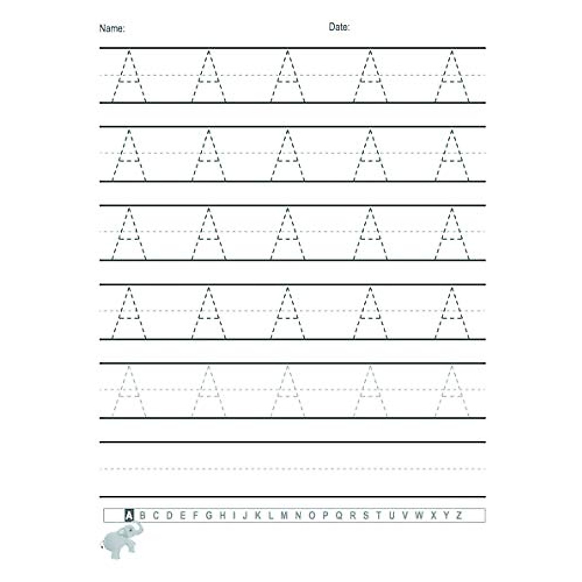 Trace Letters: Alphabet Handwriting Practice workbook for kids: Preschool writing Workbook with Sight words for Pre K, Kindergarten and Kids Ages 3-5. ABC print handwriting book