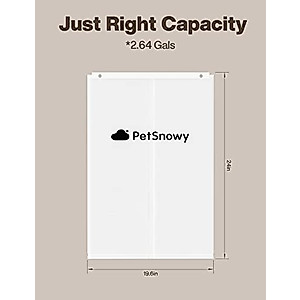 PetSnowy (2024 Premium Version) Snow⁺ Self Cleaning Cat Litter Box & 120 PCS Cat Litter Box Liners Bundle