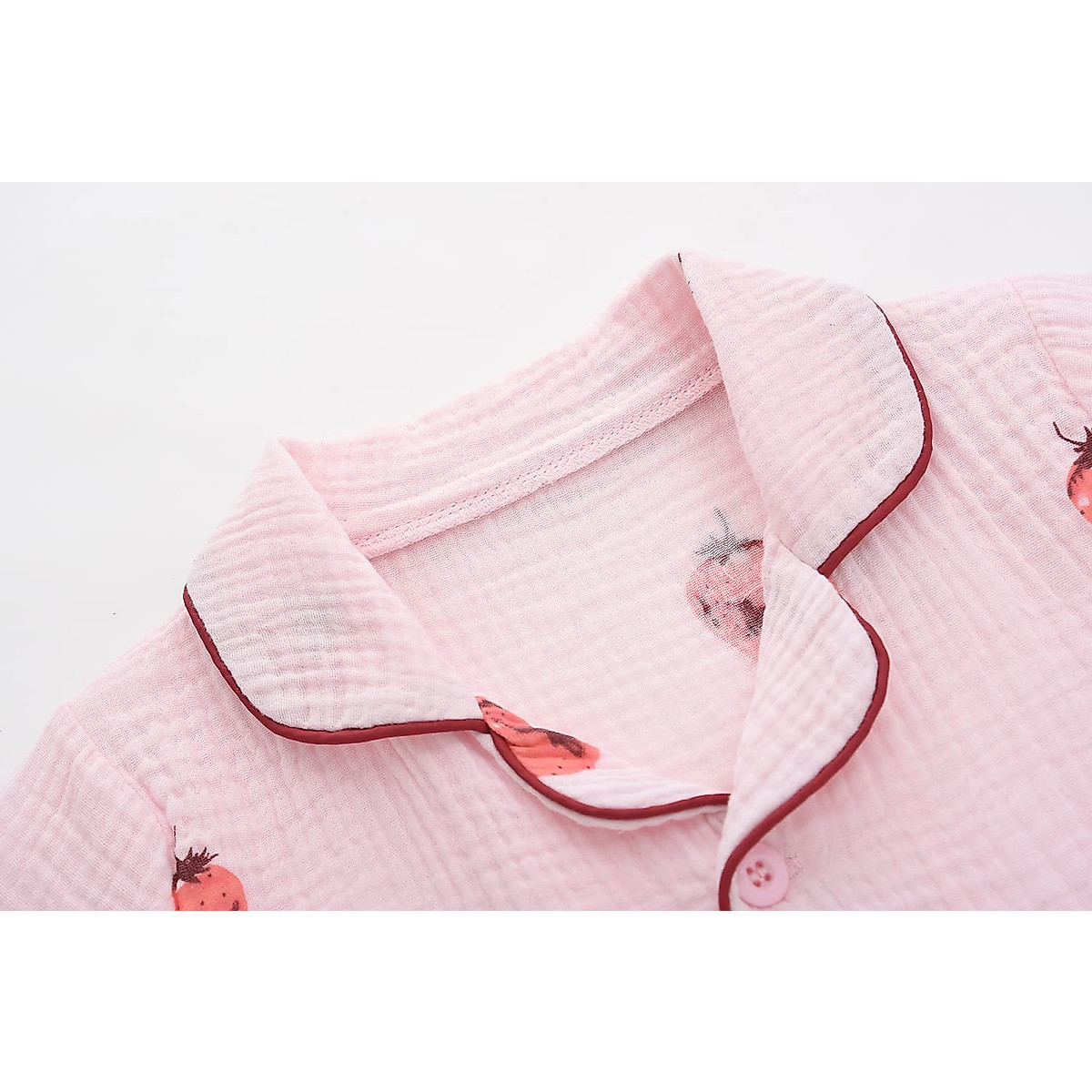 BINIDUCKLING Baby Pajamas Summer Short Pjs for Toddler Girls 3T Strawberry