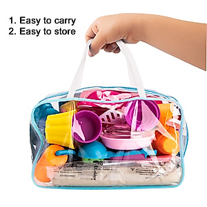 Play Sand Ice Cream Kit, 3lbs Magic Sand, Food Molds Tools, Kitchen Toys, Tray and Storage Bag, 44PCS Sandbox Toys Set for Toddlers Kids Boys Grils