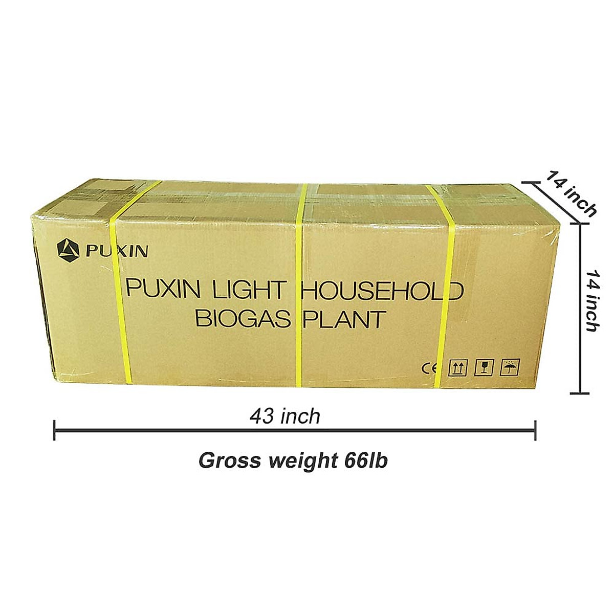 PUXIN Home Biogas Digester Systems, PX-2.65, 59 * 59 inch, Backyard Biodigester, Biogas Plant to Replace Composter