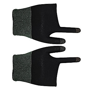 TaoYu Mobile Game Finger Gloves, Mobile Gaming Gloves, Anti-Sweat Breathable Seamless Touchscreen Finger Covers, Highly Sensitive Silver Fiber Material for Phone Games Controllers