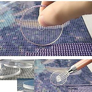 Diamond Painting Wheel Tools with Groove,New Type of Gem Art Pen,Accessories That can Make Jewel Art Faster and neater,Both Square and Round Drills are Suitable,Dimond Art Supplies Kits. … (Gold)