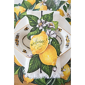 Fruit Seating Cards for Table Setting - Lemon Dinner Name Place Cards Set of 12