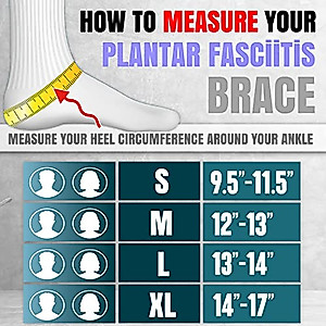 BLITZU Ankle Brace With Adjustable Compression Support Strap for Achilles Tendonitis, Joint Pain Relief. Ankle Wrap for Women & Men. Sprained Ankle & Protectors Sleeve Heel Pain, Foot Arch Black L