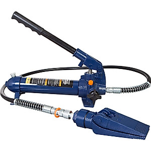 TCE AT70401SU Torin Portable Hydraulic Ram: Auto Body Frame Repair Kit with Blow Mold Carrying Storage Case, 4 Ton (8,000 lb) Capacity, Blue