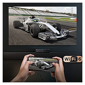 4K Ultra HD Projector Global Version 2800 ANSI Lumen TV WiFi 6.0 for Home Theater Projector (Color : T1)