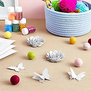 24 Sheets Silver Glitter Cardstock Paper for Scrapbooking, Arts, DIY Sparkle Crafts, 250gsm, Double-Sided (8 x 12 In)