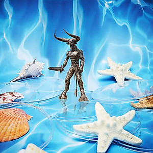 Outus 10 Pieces Plastic Action Figure Display Stands Round Figure Stand Miniature Bases for 6 - 8 Inches Figures (White)