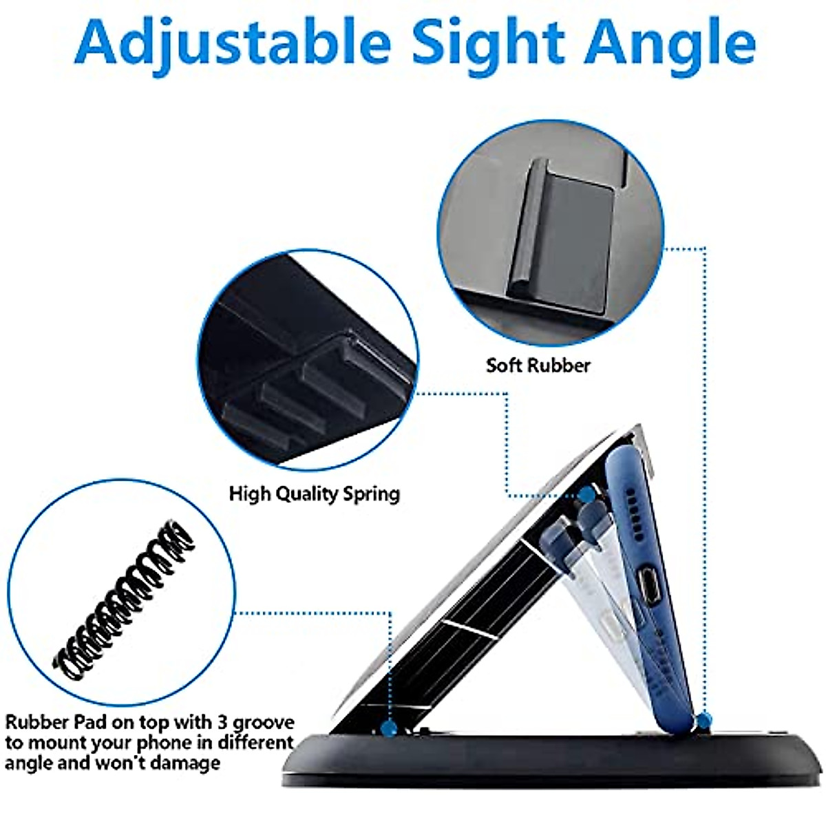 Showvigor Silicone Car Dashboard Phone Holder, Non Slip Phone Pad for Car for Various Dashboards,Slip Free Desk Phone Stand for Car, Compatible with iPhone14 Samsung Android Smartphones GPS Devices