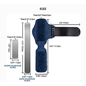 2 Pack Toe Splint,Toe Straightener for Hammer Toe, Bent Toe, Claw Toe, Crooked Toe, Curled Toe, Toe Brace, Broken Toe Splint, Hammer Toe Corrector, Toe Wrap to Align and Support Toe (Blue)