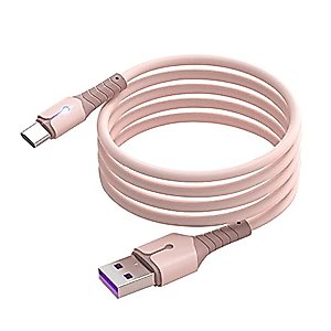 BGNTBUK Charging Cable 10 Silicone Type-C Liquid with Light Charger 3A Cable Fast 2M Cable Data Cable&Charger Charging Cable for Android Devices 10ft