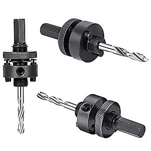 6 Inch Hole Saw for Making Cornhole Boards - Heavy Duty Steel - Corn Hole Drilling Cutter & Hex Shank Drill Bit Adapter for Cornhole Game