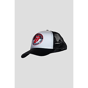Rolling Stones The Est 1962 Mesh Trucker Hat Black White | Officially Licensed Merchandise