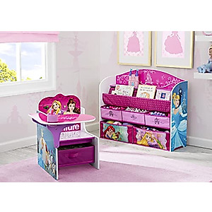Delta Children Deluxe Book & Toy Organizer, Disney Princess