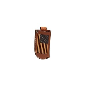Nocona Belt Co. Knife Sheath USA Flag, Brown