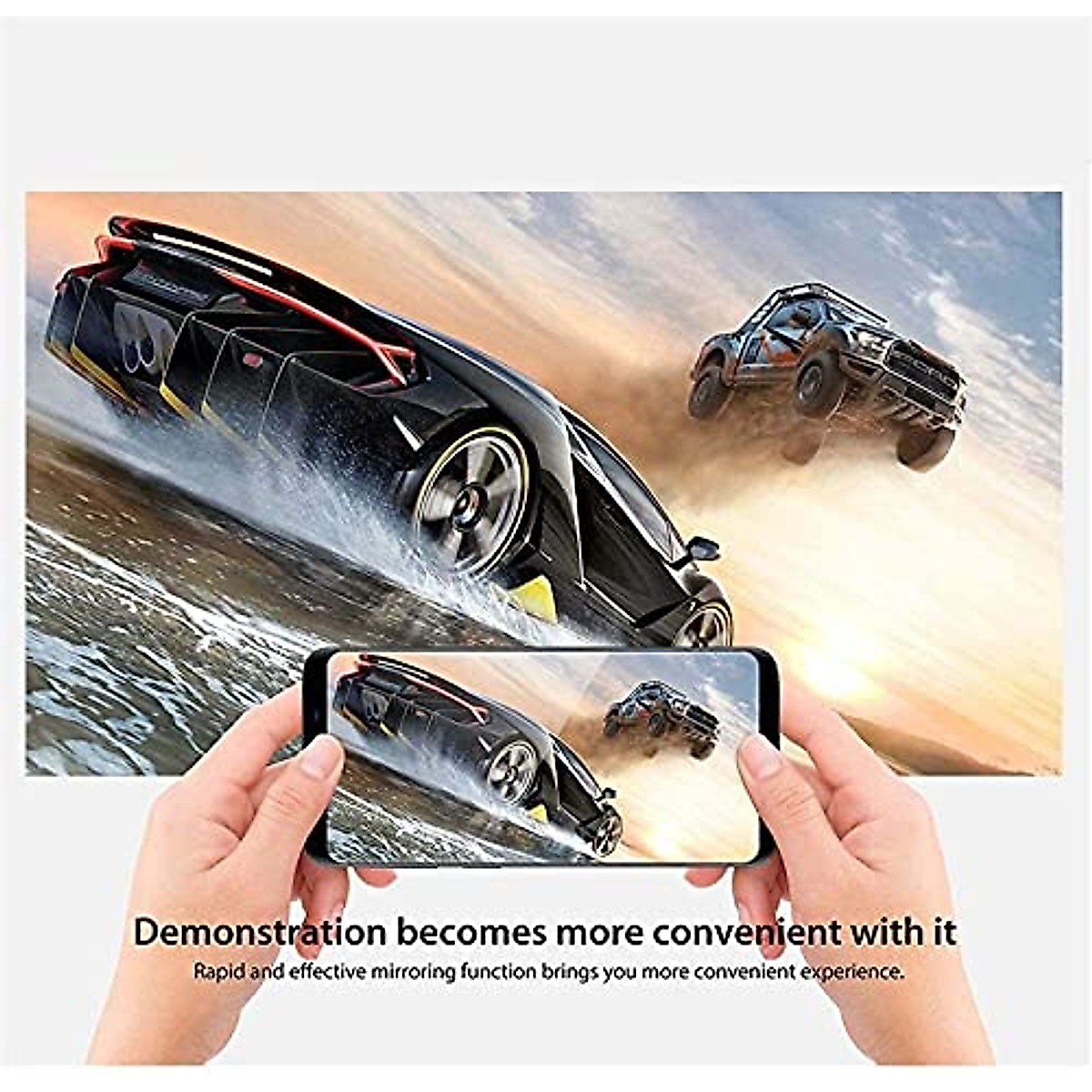 LJJSMG Projectors Movie Projector Portable Projector Projector1080p,Mini Projectors Home,20000Hours Lamp Life,3000Lumens Projector,Suitable for Home Theater Movies and Outdoor Projectors