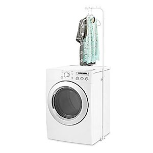 Whitmor Magnetic Laundry Valet Hanging Rod - White