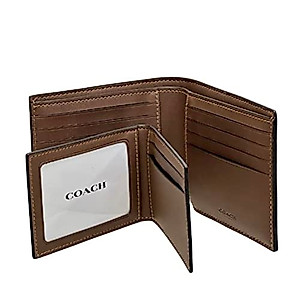 Coach Men's 3 in 1 Wallet (Signature Canvas, Rainbow - Khaki)