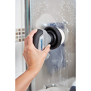 Dremel Versa Cleaning Tool- Grout Brush- Bathroom Shower Scrub- Kitchen & Bathtub Cleaner- Power Scrubber for Tile, Pans, Stoves, Tubs, Sinks Auto, & Grills- PC10-02