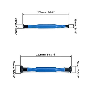 QWORK Valve Hand Lapping Stick, 4 Pack Double Ended Valve Grinding Tool with Suction Cup, Hand Valve Lapper Set 1-1/8, 1-3/8, 5/8, 3/16 Inch