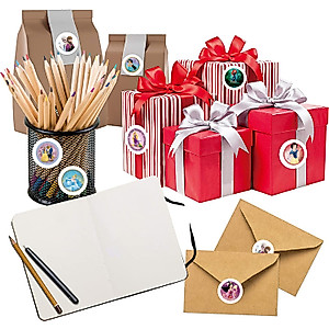 500 Pieces（8 Patterns） Princess Stickers Colorful Fashion Graffiti Rolls Self Adhesive Seals for Kids Girls Boys Teens Adults for Water Bottles Laptop Suitcase for Birthday Party Supply Decor Favor