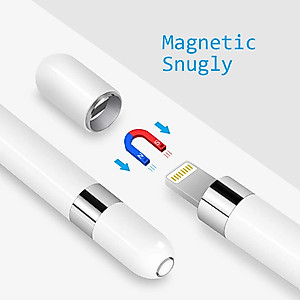 MJKOR Magnetic Replacement Cap and Tips Replacement Compatible with Apple Pencil 1st (3 Pack)
