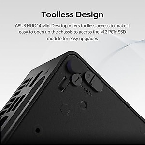 ASUS NUC 14 Pro Mini PC, Intel 6-Core Processor(Up to 4.7 GHz), 16GB DDR5 RAM, 2TB SSD, HDMI 2.1 Dual 4K Display, 2.5G Ethernet, 2X Thunderbolt 4, Wi-Fi 6 & Bluetooth, Windows 11 Pro, Black