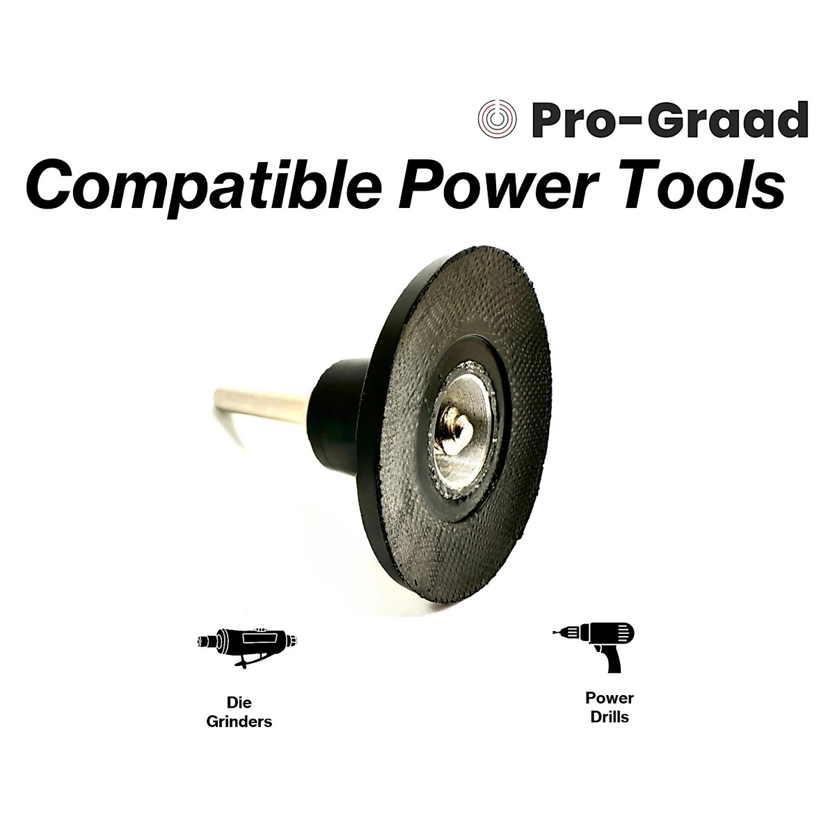 Pro-Graad 2" Type S Pad Holder for Quick Change Discs, 1/4" Shank, Type II, TS, S-Type Holder Quick Change Mandrel, for Die Grinder, Grinding Polishing Paint Removal Sanding and Conditioning Discs