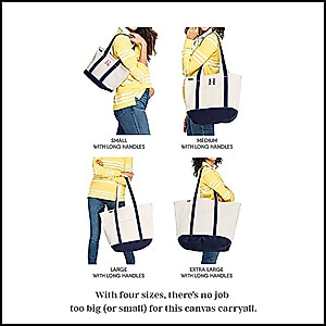 Lands' End Medium Classic Quilted Tote Bag Black