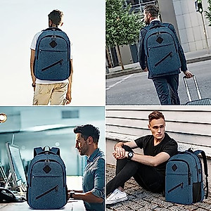 BIKROD Backpack for Boys Men, School Backpack for Teens Girls, Lightweight Casual High School Bookbag, Daily-use Travel Laptop Backpack with USB Charging Port Fits 15.6 Inch Notebook