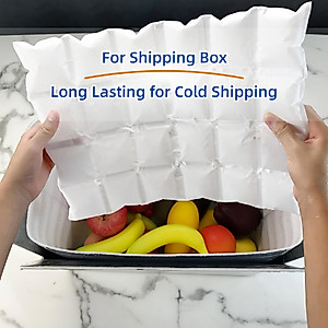 Reusable Ice Pack Sheets for Coolers - Flexible Ice Sheets Cooler Ice Blankets - Lunch Bag Freezer Packs - Ice Mat Cube Sheets Keep Food Fresh Beverage Cold - Cuttable Large Size 3 Packs