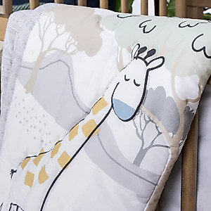 Trend Lab Tanzania Breathable 4-Piece Baby Nursery Crib Bedding Set, Includes Quilt, 2 Fitted Crib Sheets, and Crib Skirt