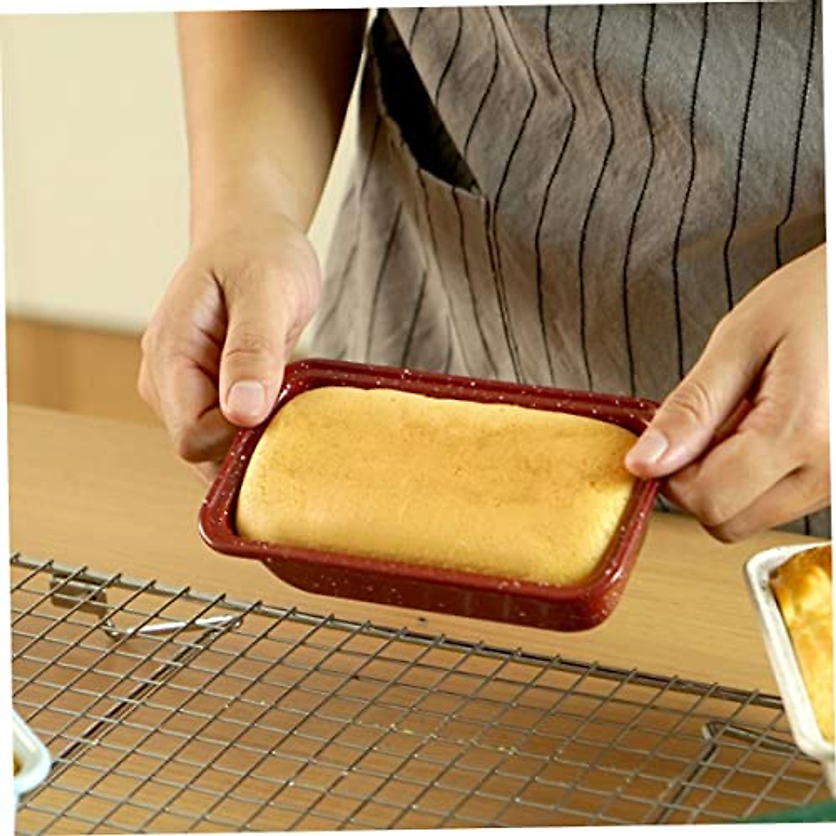 KICHOUSE Loaf Pan Nonstick Tools Bakeware Pans Stick Baking Oven Supply Accessory Inch Mini Pan Mold Toasting for Bakery Steel Non Loafs Home Wear- Reusable Molds Pullman Bread Pan