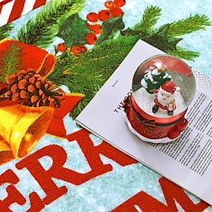 junovo 2 x 6ft Christmas Area Rug Runner Merry Christmas Poinsettia Indoor Rug for Xmas Holiday Decoration, Non-Slip Festive Christmas Carpet Red Flower Door Mat for Fireplace Bedroom Living Room