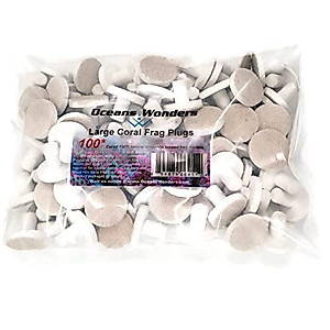 Oceans Wonders Large Coral Frag Plugs 100pc