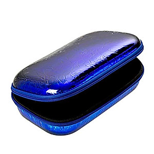 ZIPIT Metallic Pencil Box/Pencil Case/Storage Box, Blue-Green