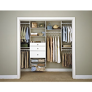 Easy Track 12" Drawer Closet Storage, White